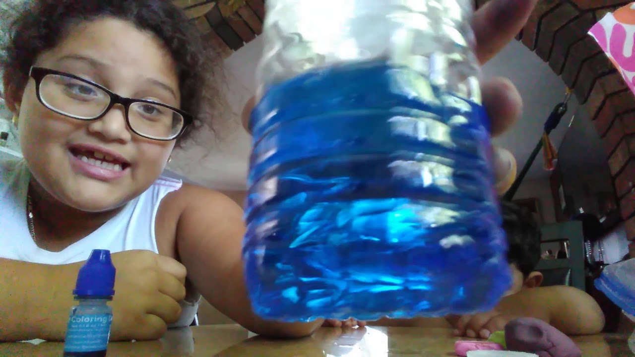 Making blue water slime - YouTube