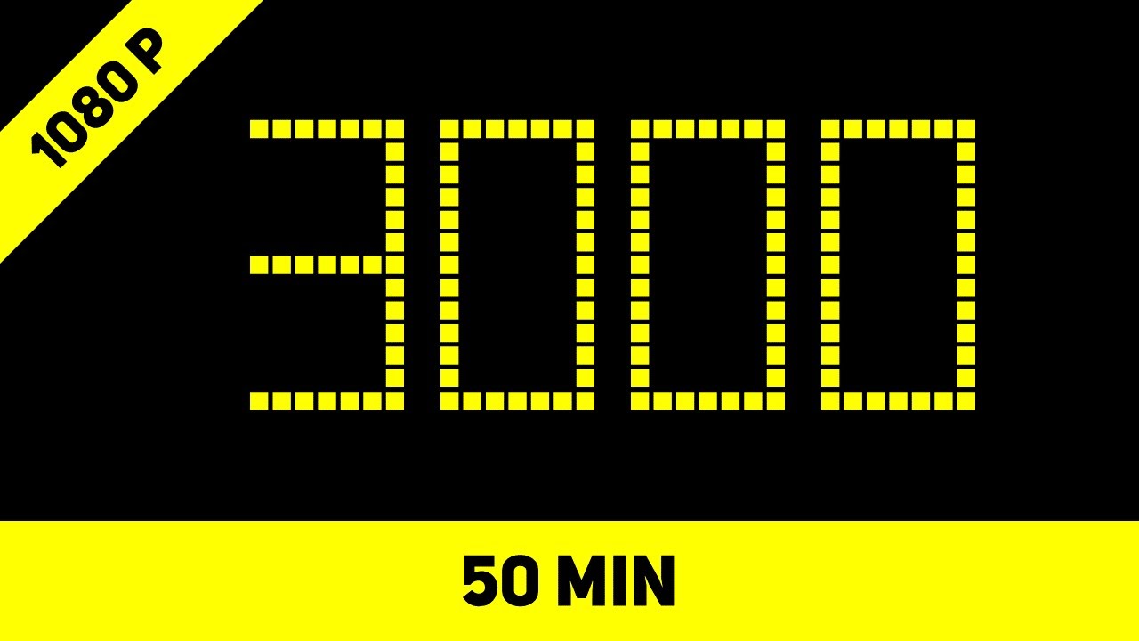 ⏱ 3000 Sec Timer / 🔊 Alarm / 👍 Simple Timer / 50 Min Timer - YouTube