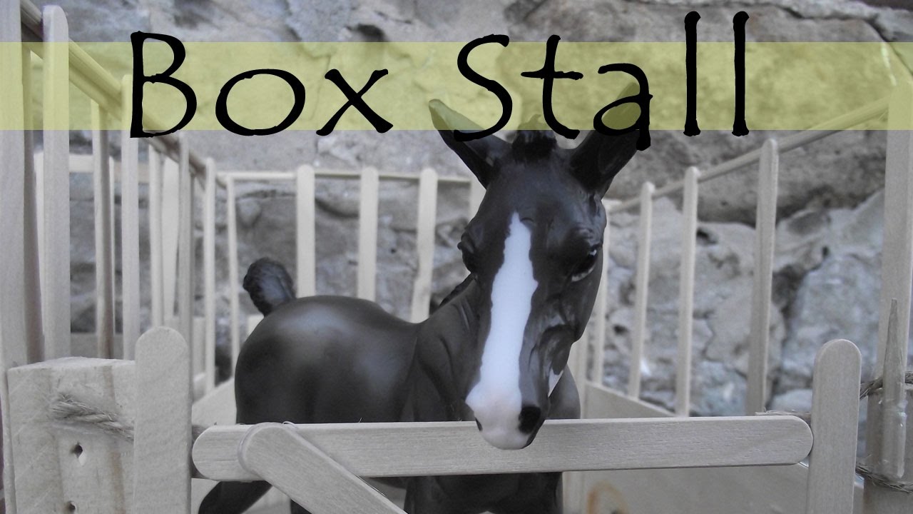 How To Make Cheap and Easy Breyer Box Stalls/Model Horse Stall - YouTube