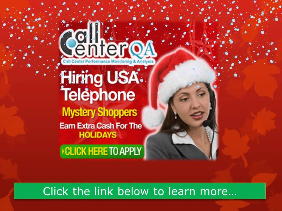 Call Center QA Hiring Telephone Mystery Shoppers - YouTube