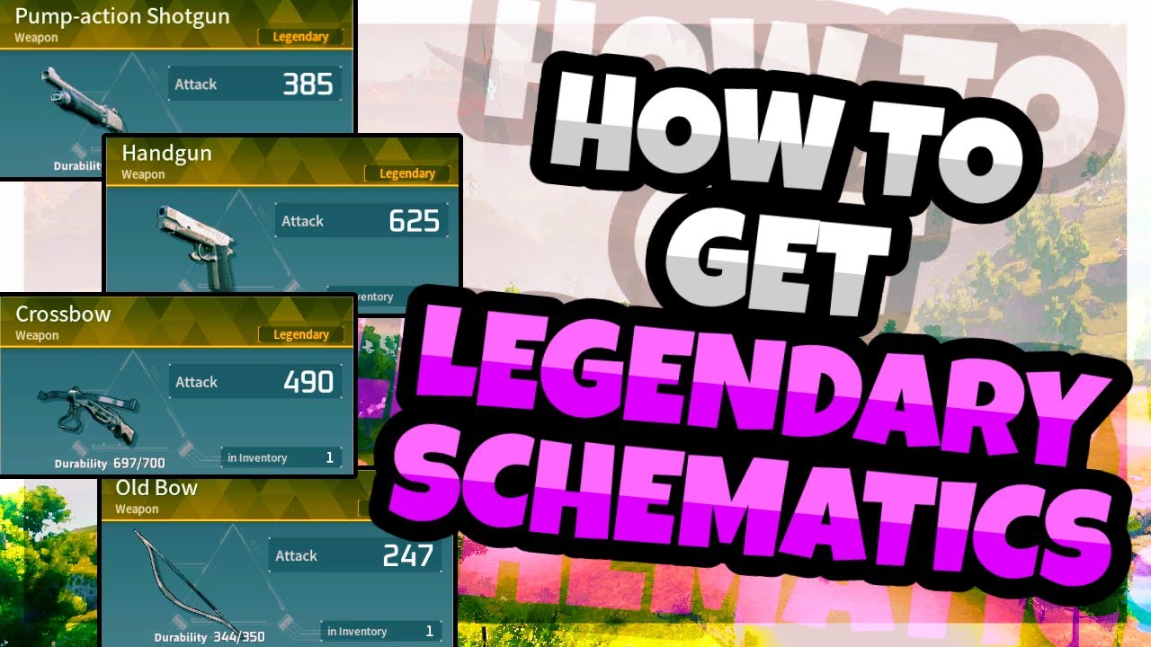 Palworld HOW TO GET ALL LEGENDARY WEAPON SCHEMATICS | UNLOCK THE BEST ...