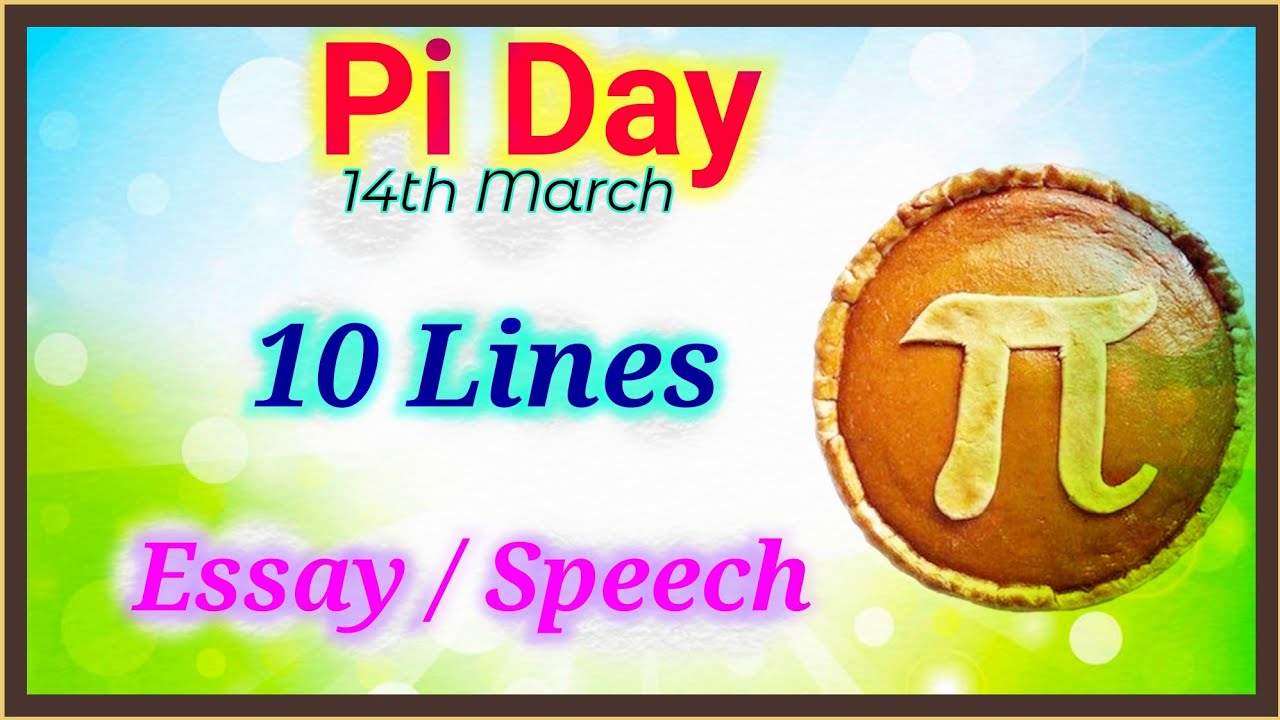 Pi Day in speech in english | International Pi Day | 14th March | Pi ...