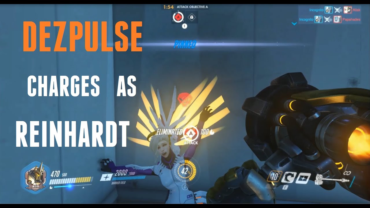 Overwatch Reinhardt Charge Compilation Montage HD 1080P - YouTube