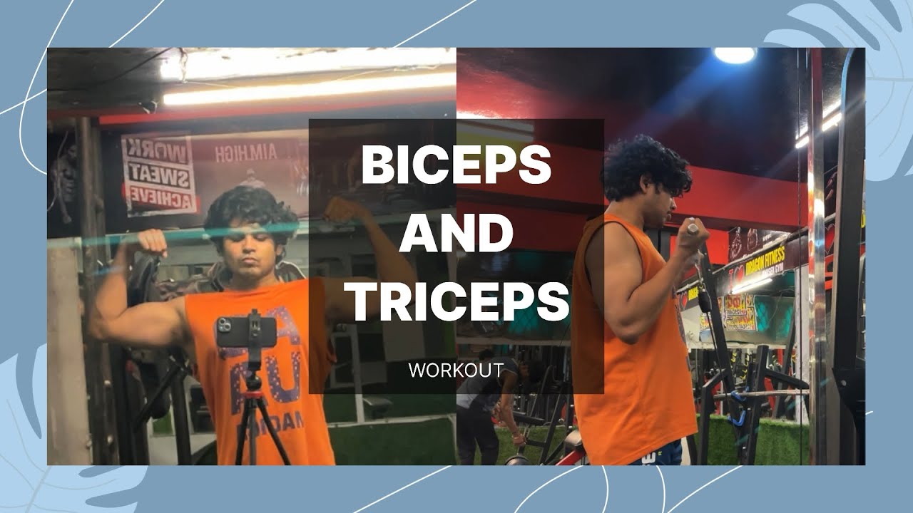 Biceps and triceps workout || playing football || arms workout vlog # ...
