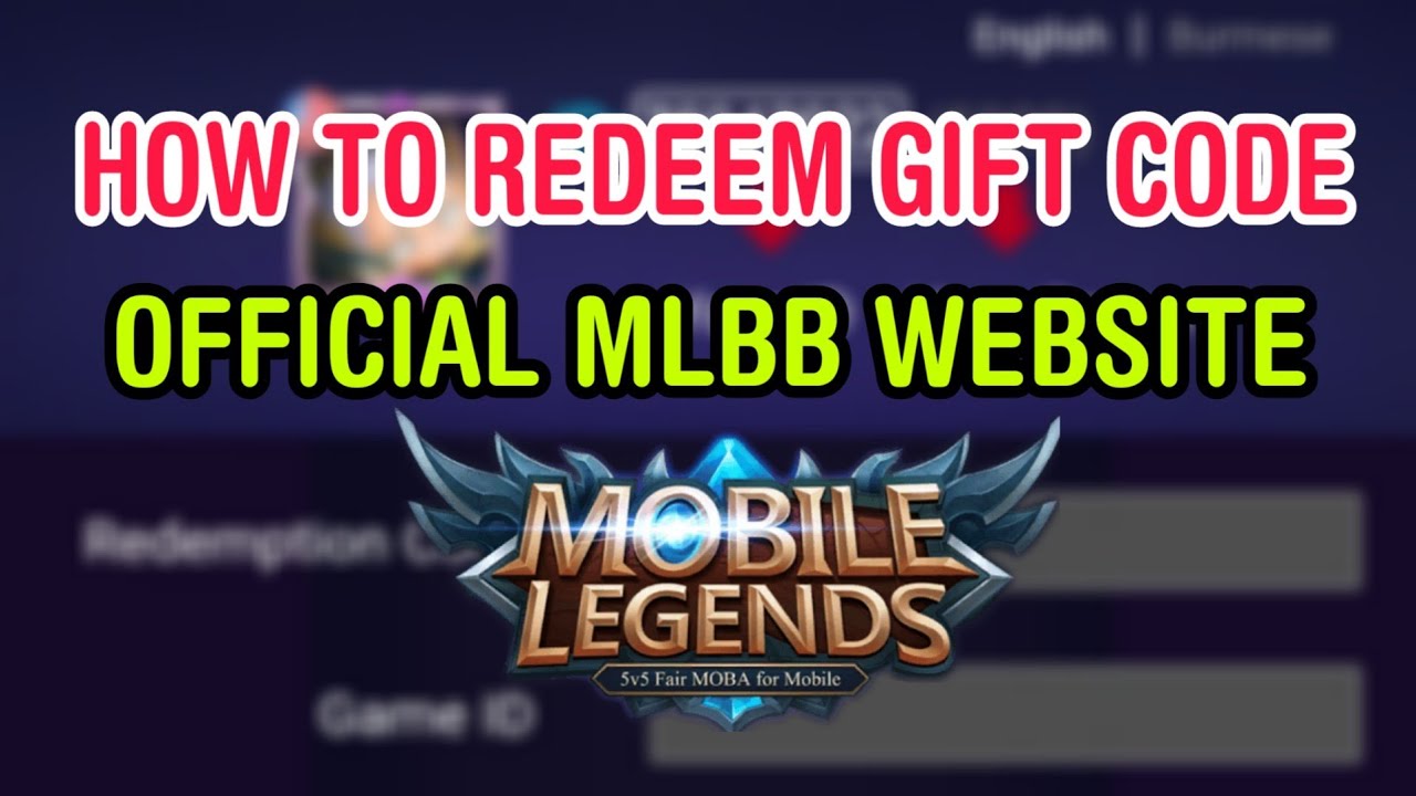 HOW TO REDEEM CODE - OFFICIAL Mobile Legends Website - YouTube
