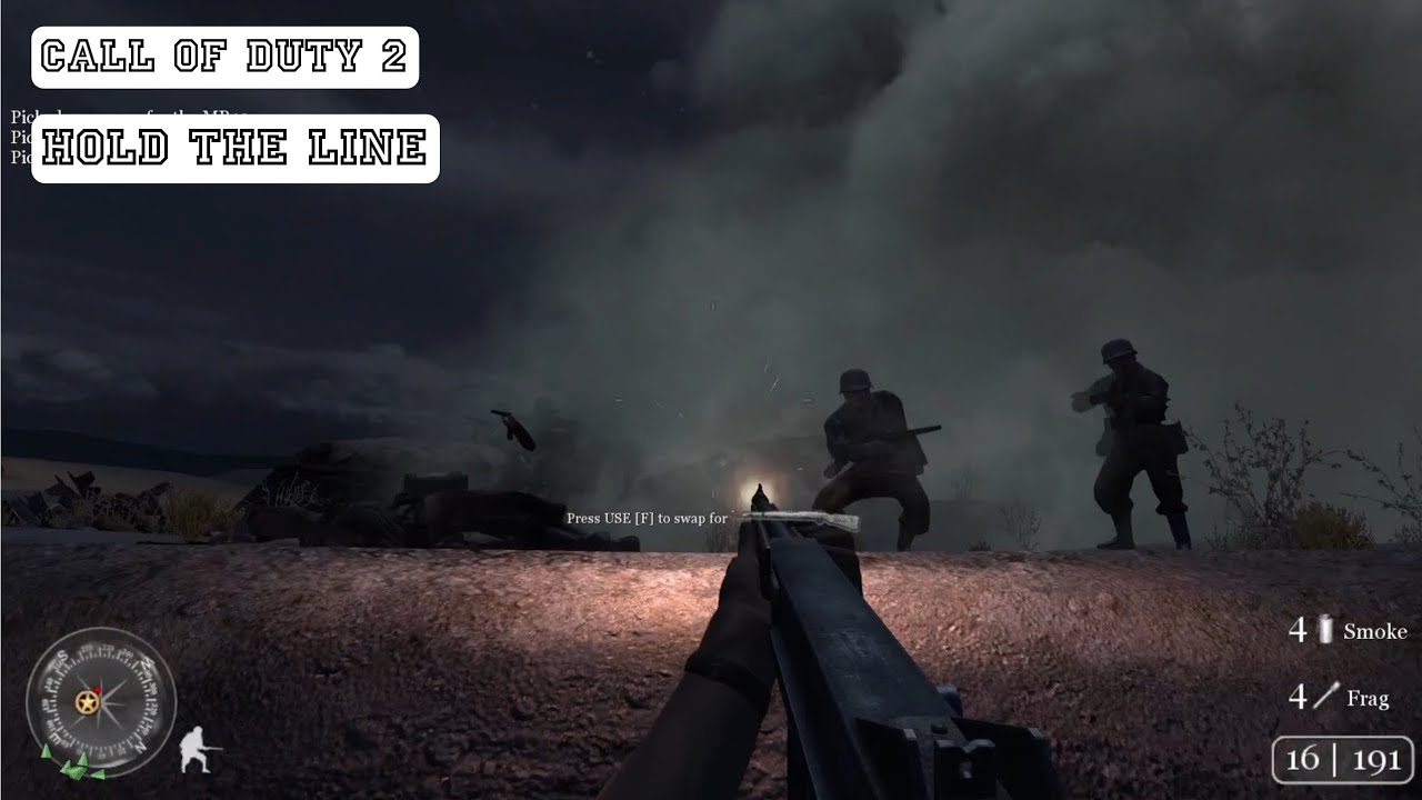Hold the line | Call of duty 2 gameplay - YouTube