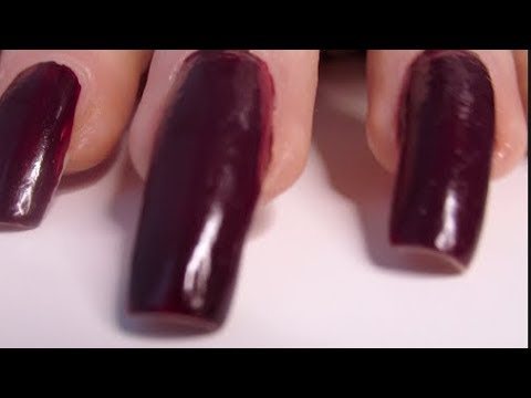 ASMR RED Long Natural Nails | Table Nail Tapping| Nail Flicking 🤫 ...