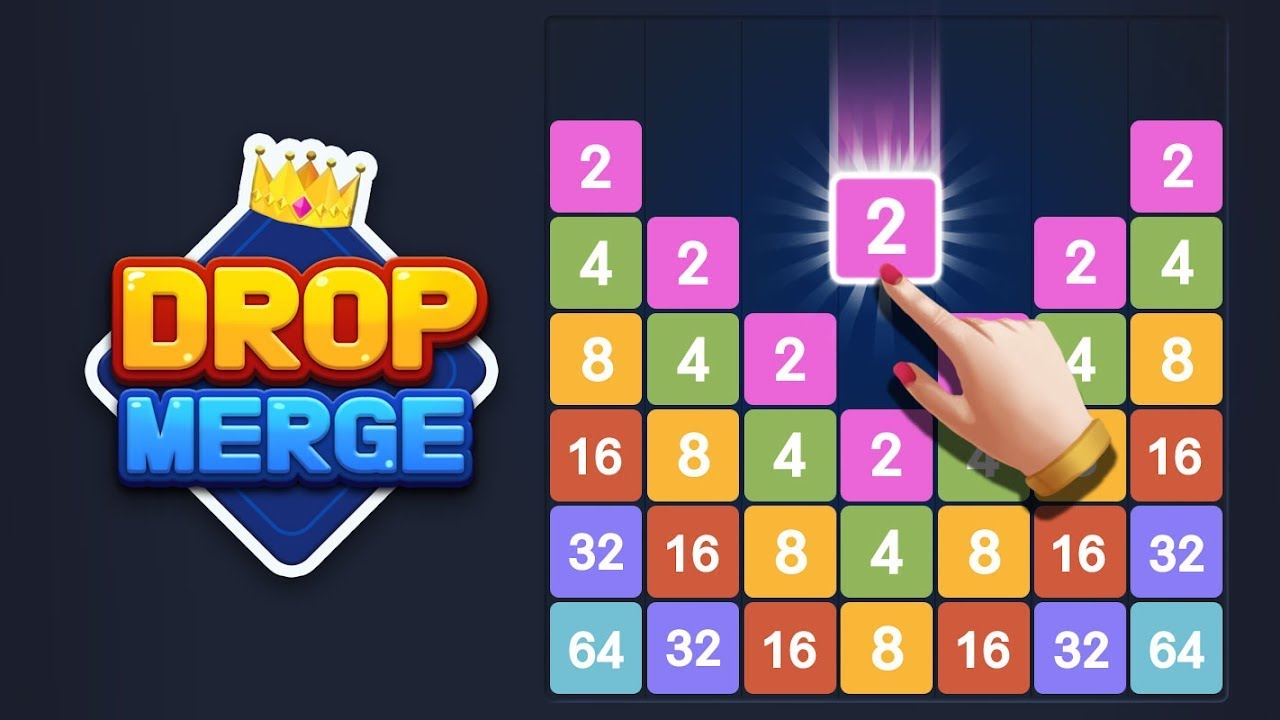 Drop Merge : Number Puzzle - YouTube