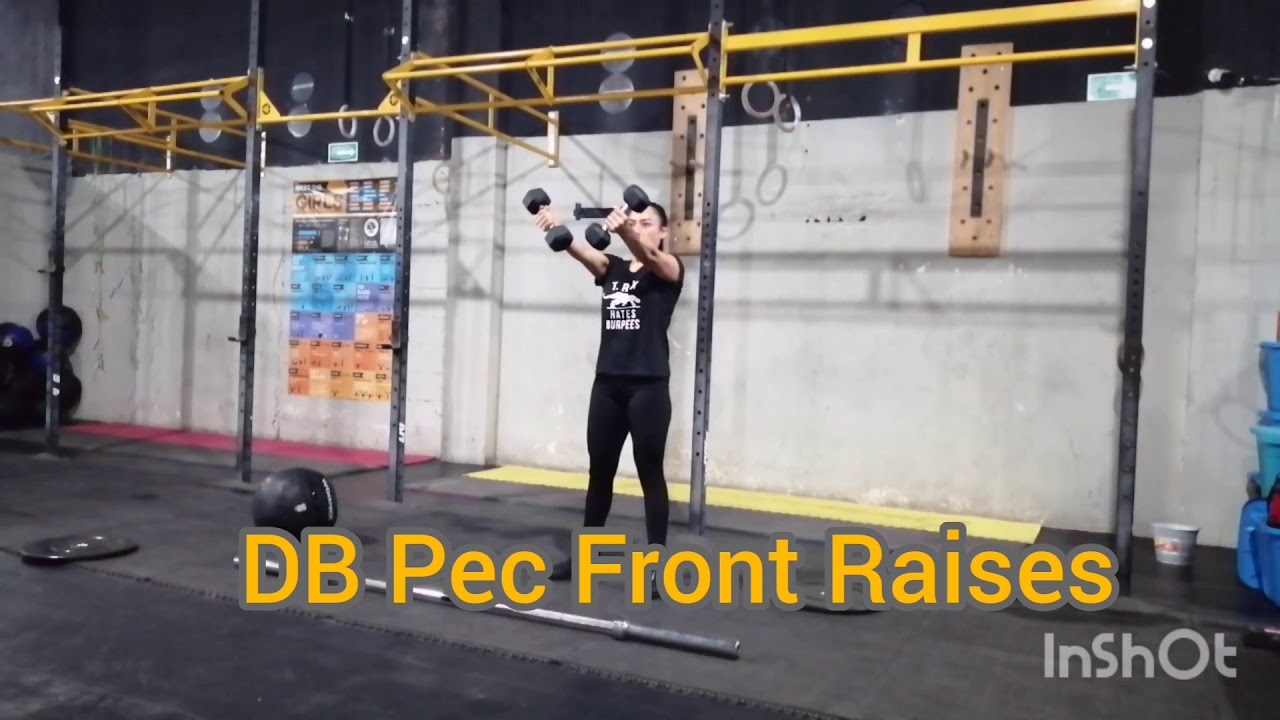 DB Pec Front Raises. - YouTube