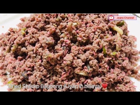 DRIED SHRIMP ALAMANG WITH SILING GREEN| Uyap sa bisaya by Jeans - YouTube