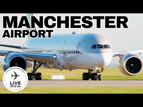 🔴Manchester Airport LIVE - ☀️ ✈️ Sunset Plane Spotting 07/04/2026