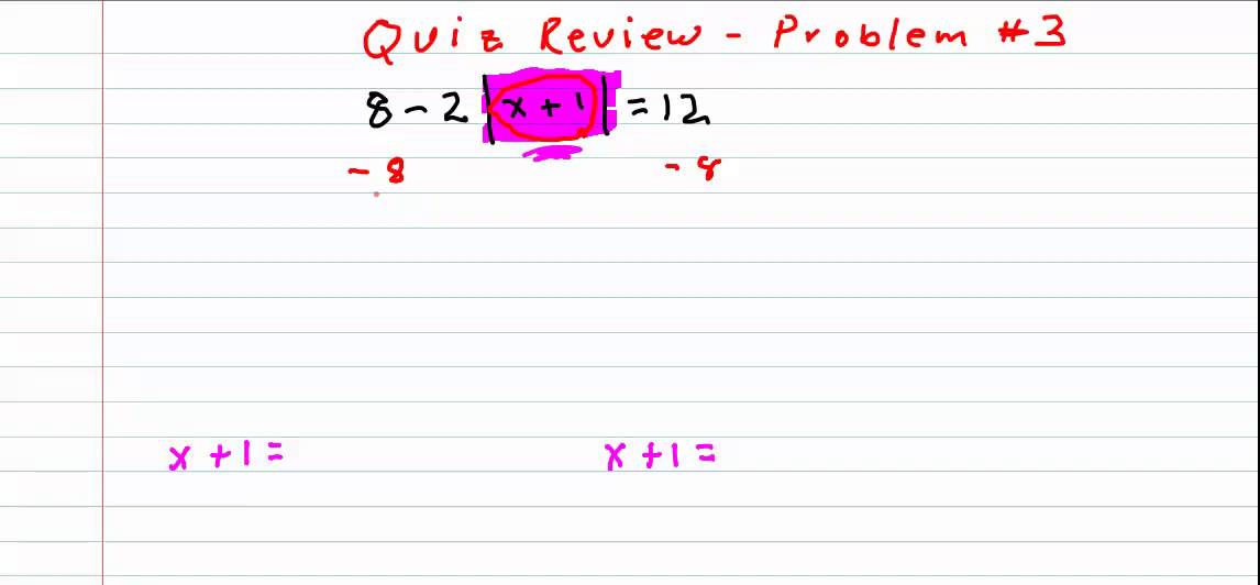 quiz review problem3 - YouTube