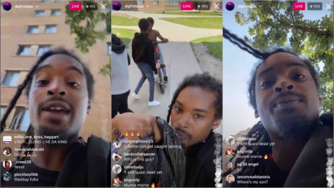 O’Block DQ Sends Message To FBG Cash Producer After Taking Pictures ...