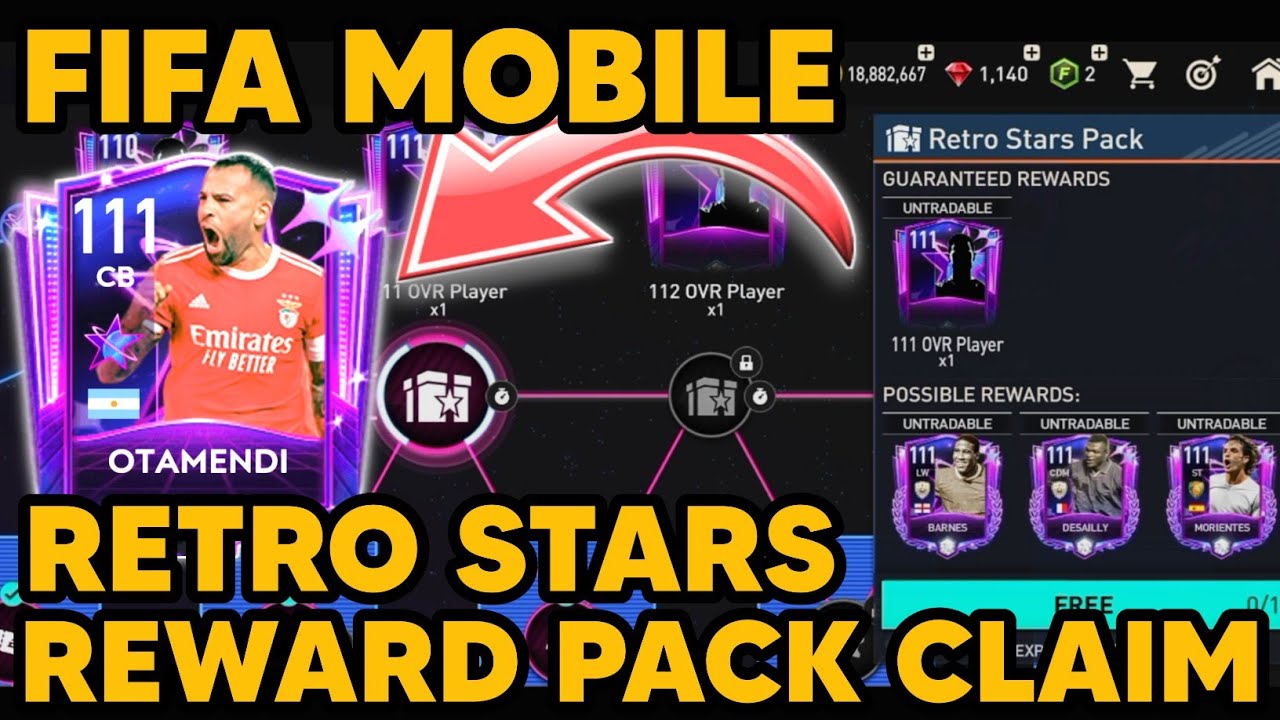 Fifa Mobile Retro Stars Reward Pack Claim | Fifa Mobile 23 | SK War ...