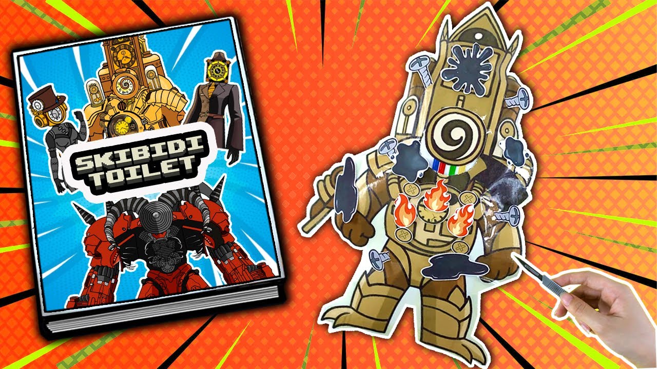 Making a Skibidi Toilet GAME BOOK 🚽📹Titan CLOCK MAN + Squishy Surgry ...