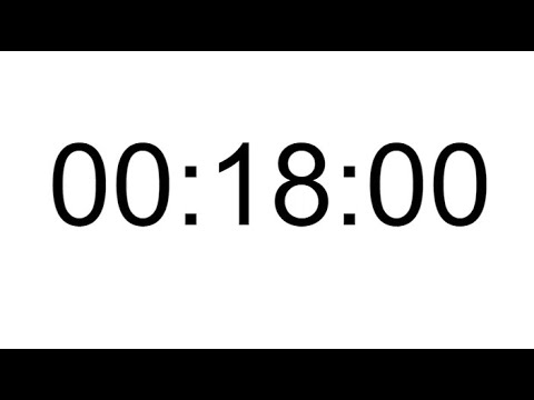 18 Minute Timer - 18 Minute Countdown Timer - YouTube