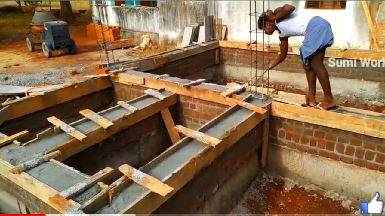 24×27 ft House Construction Sill level board splitting Full Work|Sumi ...