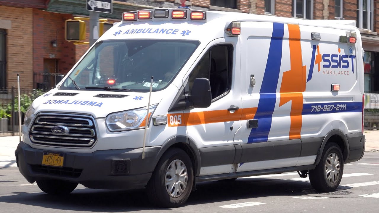 Assist EMS Ambulance 805 Responding - YouTube