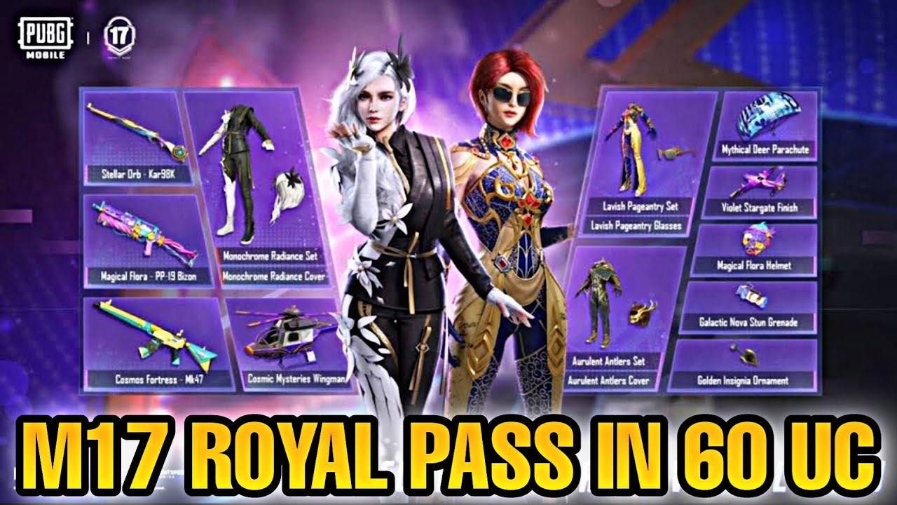 M17 ROYAL PASS IN 60 UC IN PUBG MOBILE | CYBER MYSTERY CRATE EVENT ...