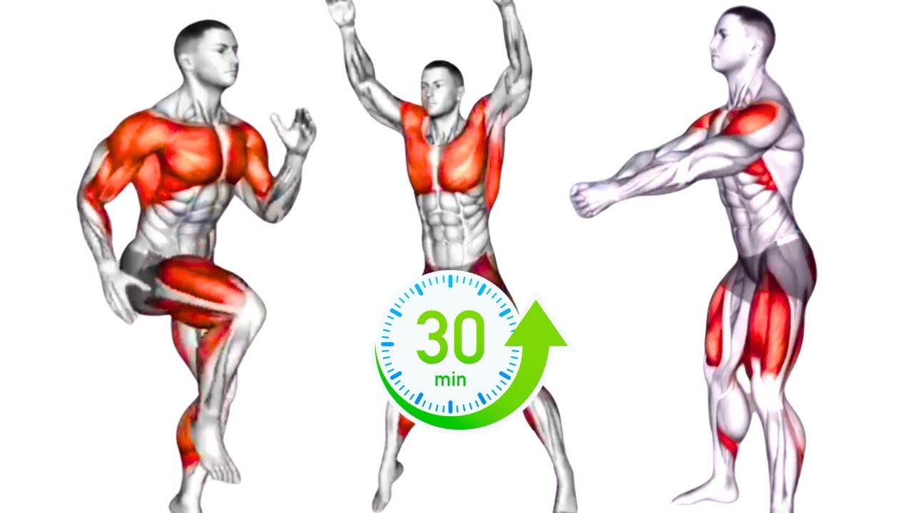 30 Minute Hard HITT Full Body Workout At Home - YouTube