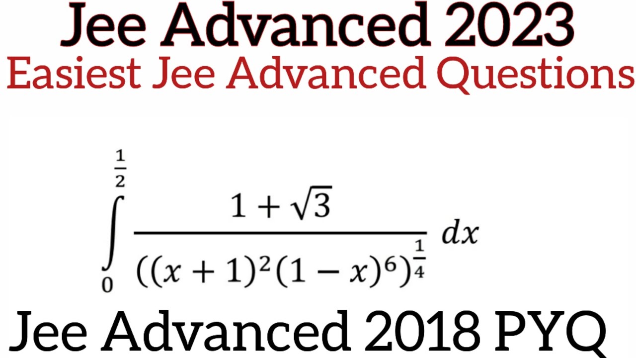 Jee Advanced 2023 Important Questions 🎯| Jee Advanced 2023 Maths ...