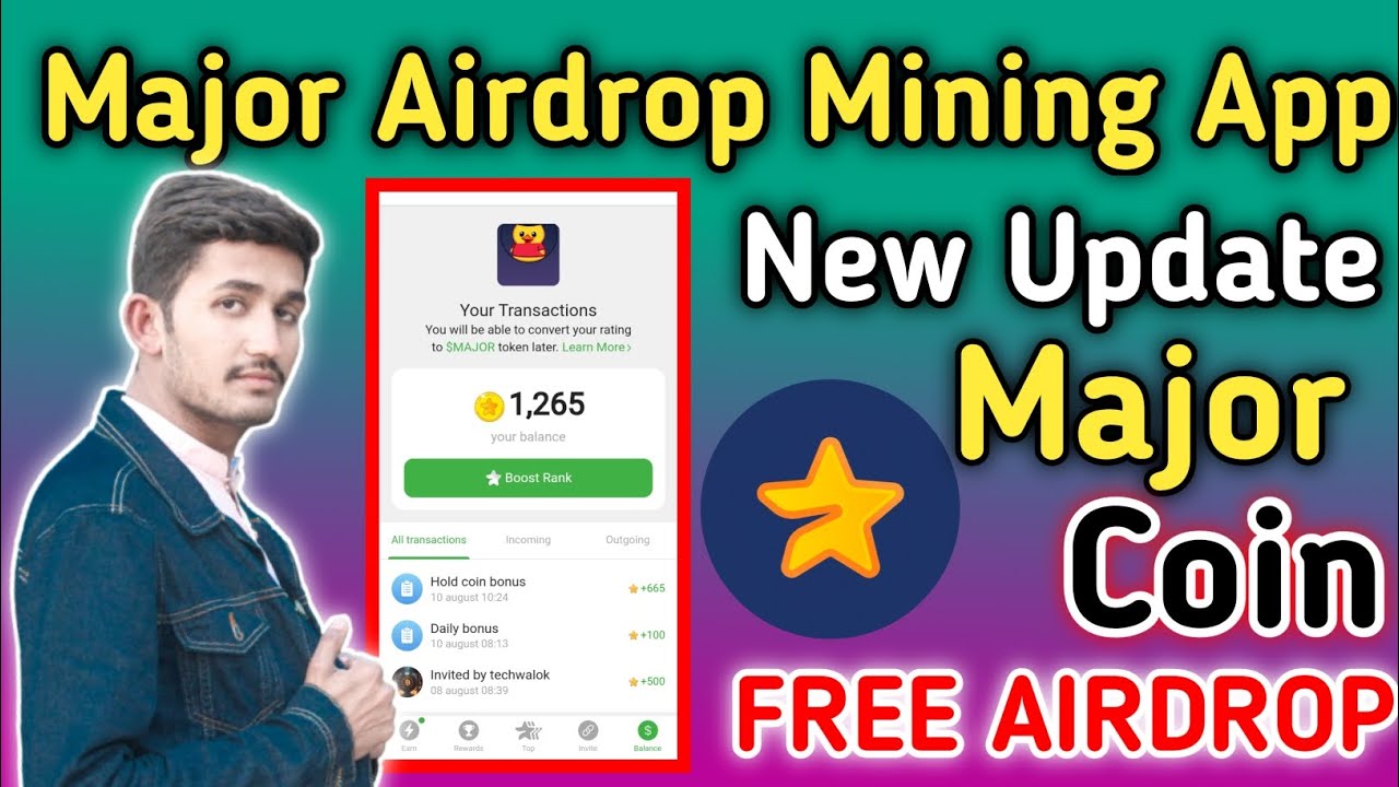Major Star Airdrop Mining App | Major Coin Withdraw | Major Mining App ...