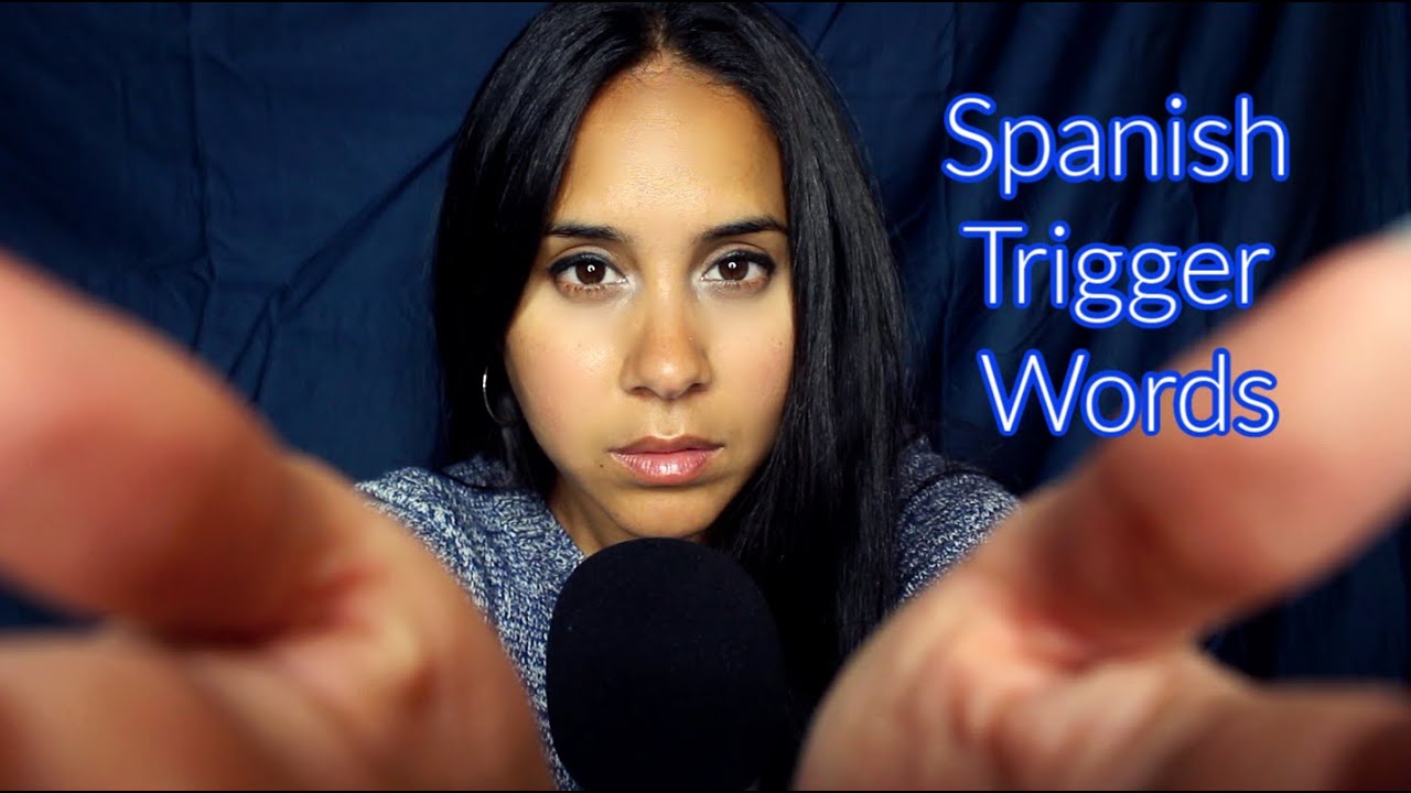 ASMR Spanish Trigger Words | Up Close Whisper, Face Touching, Hand ...