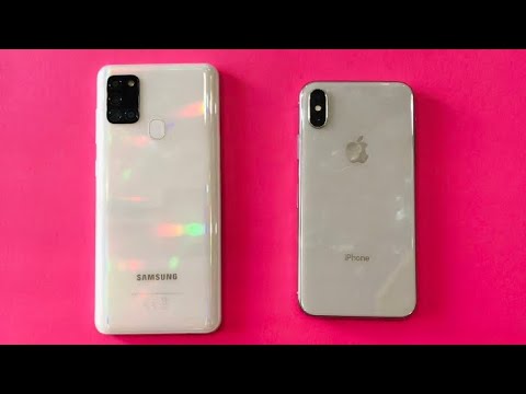 Samsung Galaxy A21s vs iPhone X - YouTube
