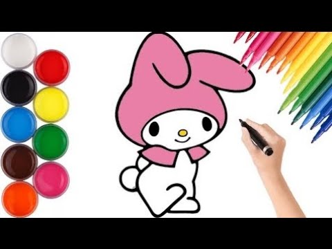 How to draw my melody💓💞 | Sanrio | cute easy melody drawing tutorials ...