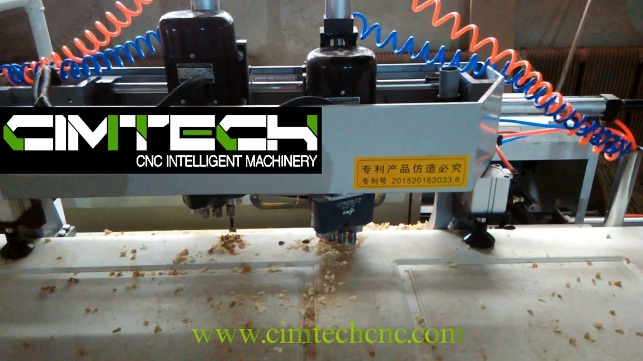 Manual door locks machine - YouTube