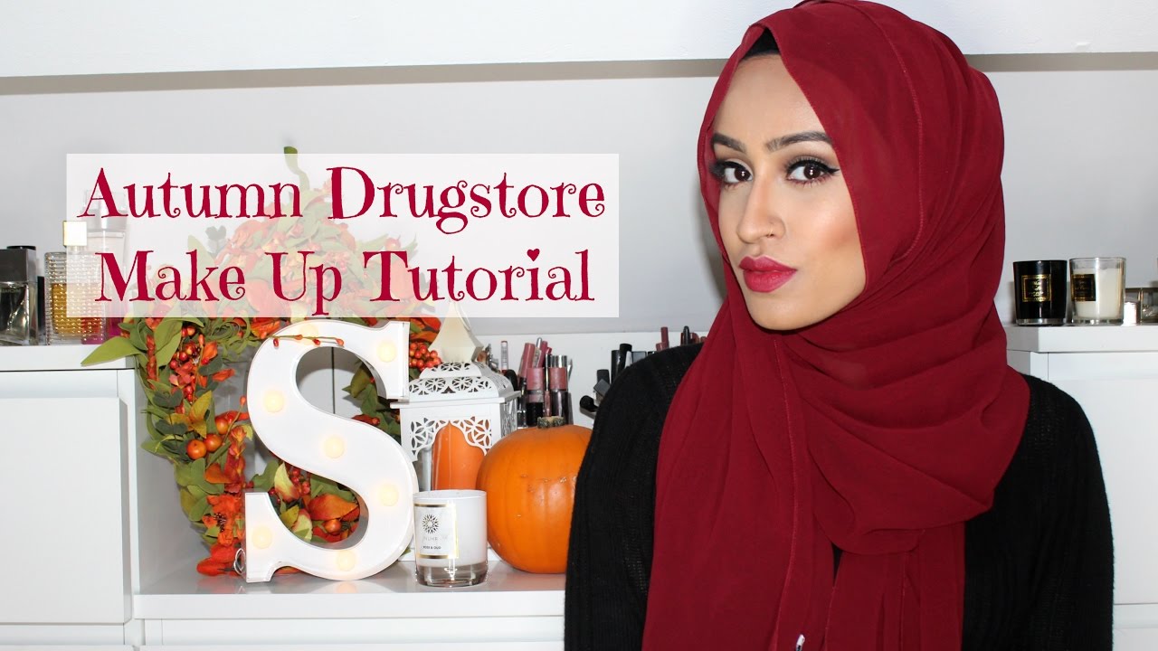 Drugstore Autumn Fall Make Up Tutorial | Sebinaah - YouTube