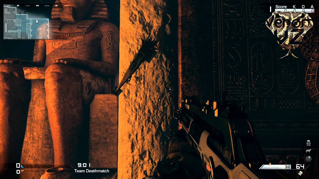 COD Ghosts Pharaoh Secret Door To Care Package Room Invasion DLC - YouTube