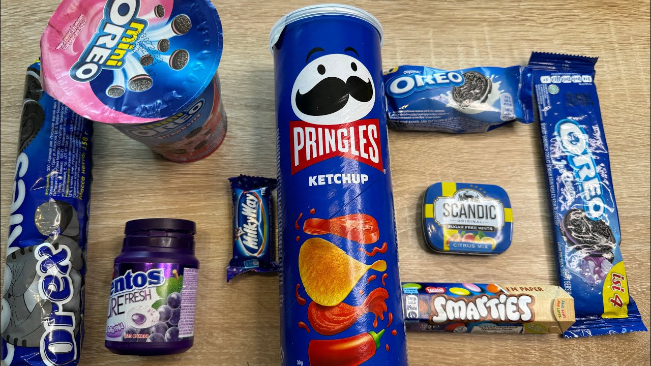 🍭Satisfying Video | Unpacking 1 Rainbow OREO Containers with Color ...