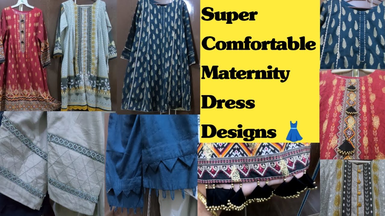 Maternity Dress Designs||Latest Pregnancy outfits ||Comfortable ...