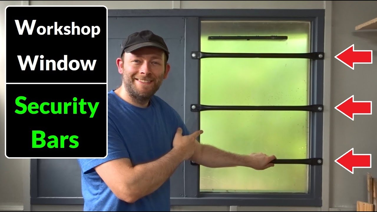 Making Workshop Window Security Bars from Scrap Metal (No Welding ...