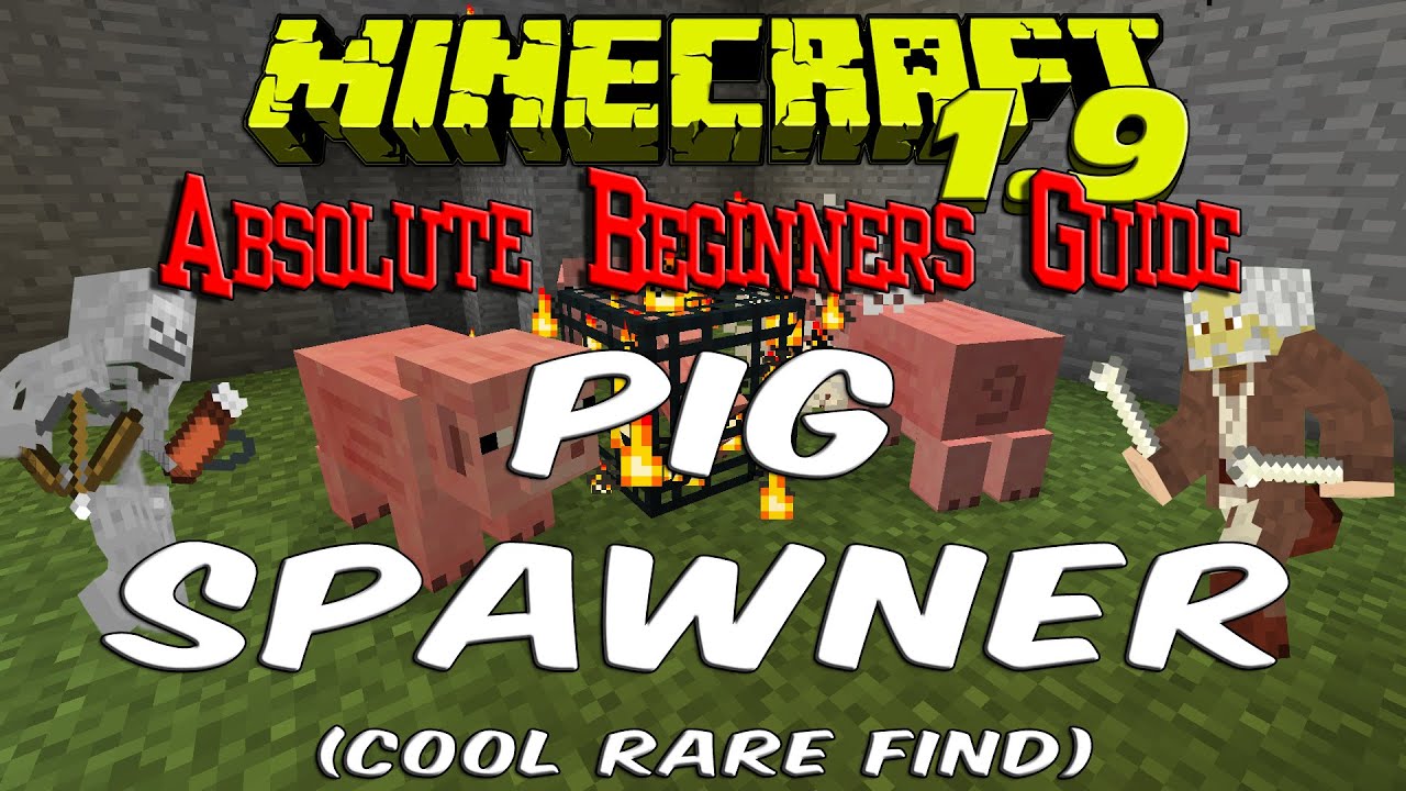 Minecraft 1.9 - Combat Update "Rare Pig Spawner" - Absolute Beginners ...
