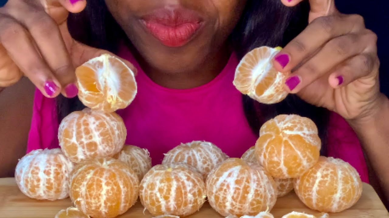 ASMR Tangerine || Eating Sounds Mukbang || Eat With Asa - YouTube