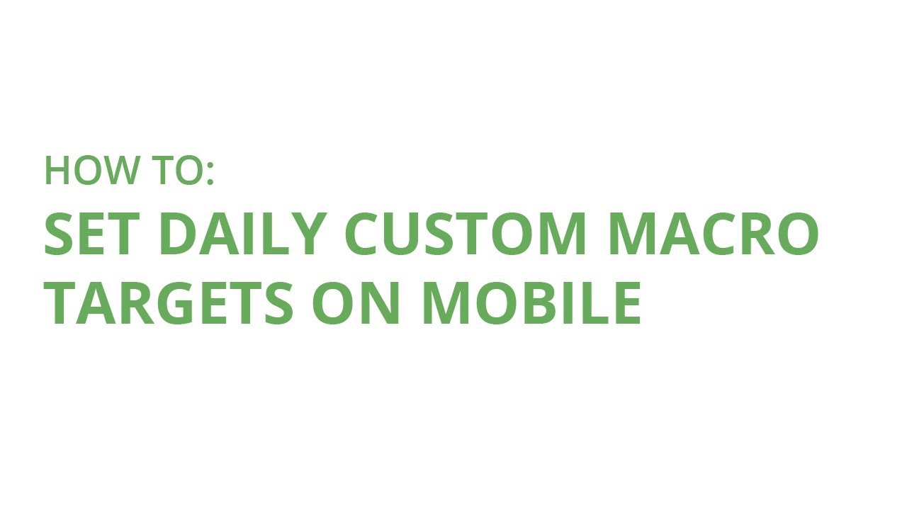 Target Scheduler - Mobile | Cronometer - YouTube