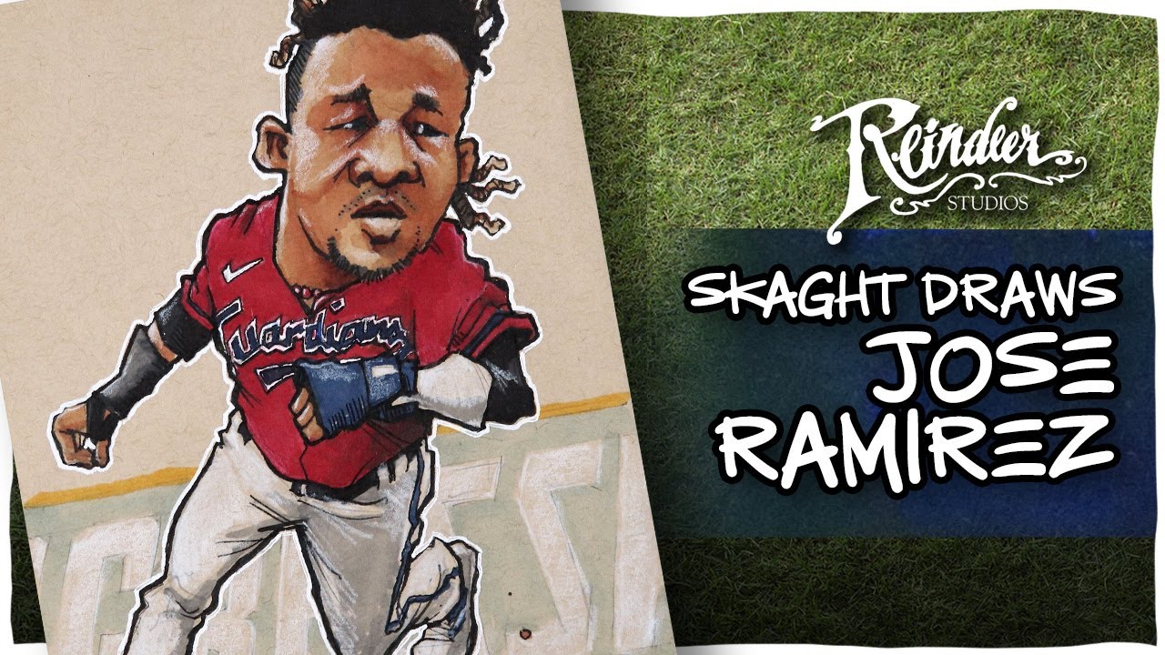 José Ramirez Marker Doodle for My First Card Show - YouTube
