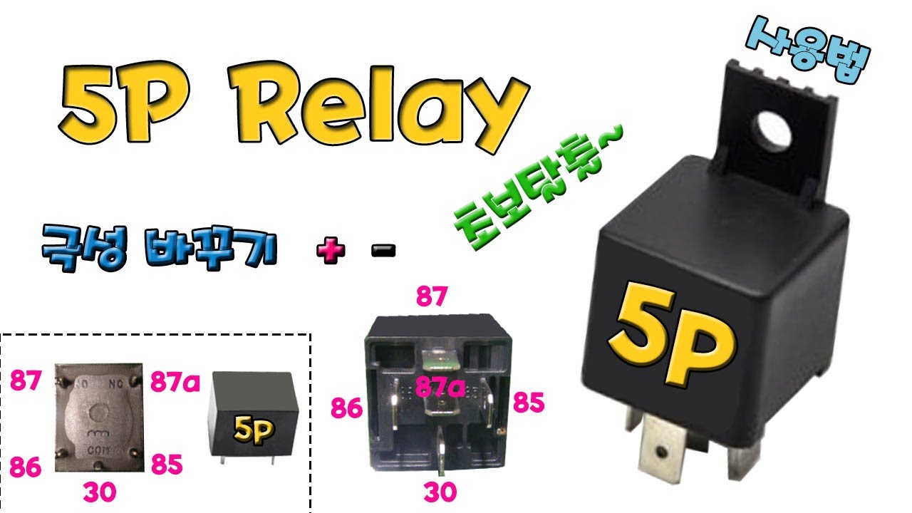 초보자 5P Relay 사용방법, 5p릴레이 마스터 - YouTube