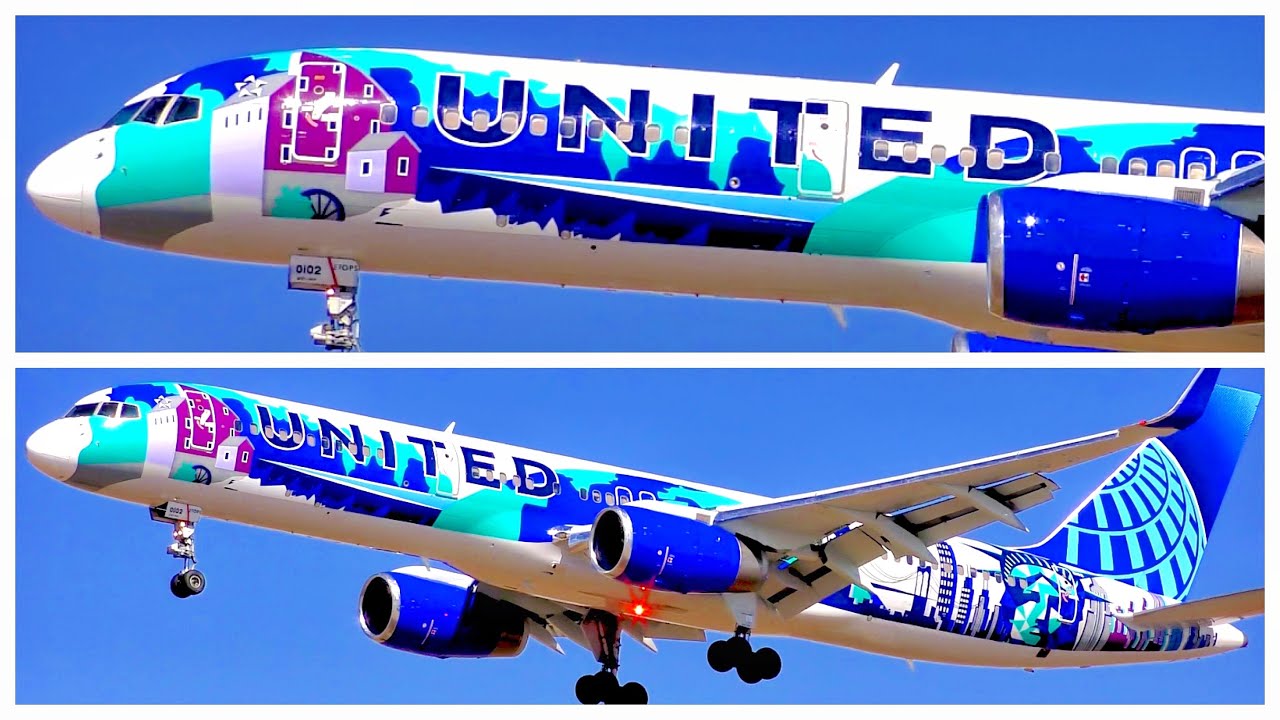 UNITED AIRLINES BOEING 757-224 (HER ART HERE NEW YORK/NEW JERSEY LIVERY ...