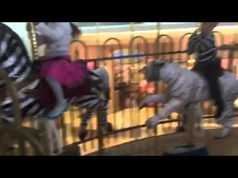 Carousel ride Topanga Milan and Isabella - YouTube