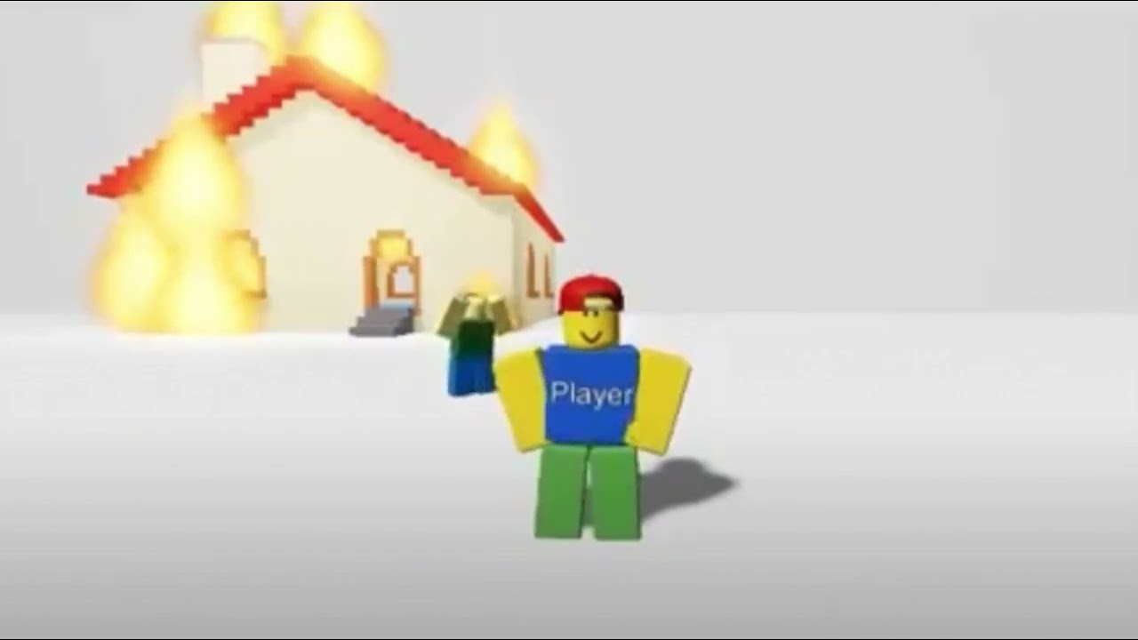 PLAYERS HOUSE IS BURNING TO A CRISP but it’s made in Roblox Studio ...