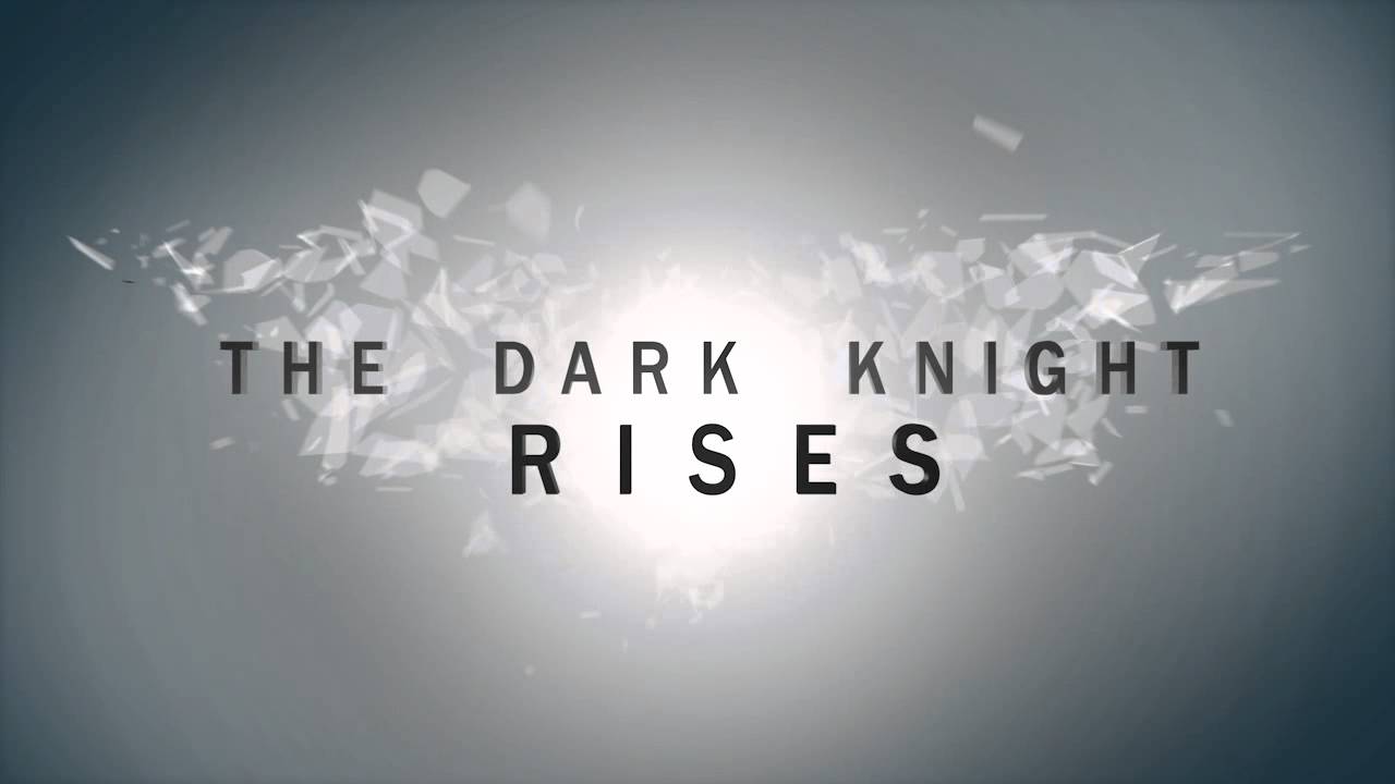 The Dark Knight Rises - Logo title animation - YouTube