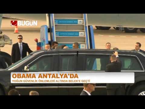 OBAMA, AİR FORCE ONE'LA ANTALYA'YA İNDİ