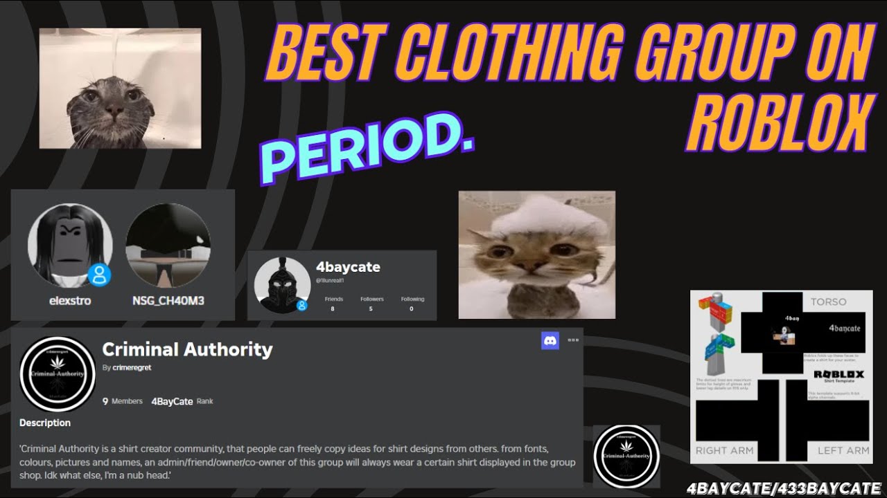 THE BEST ROBLOX CLOTHING GROUP (MOBILE SUPPORT) - YouTube