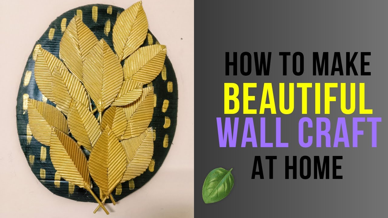 How to make Beautiful Wall craft with Cardboard at home very easy ...
