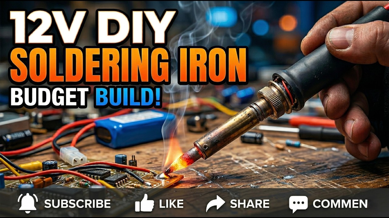Making a DC soldering iron | DC power full soldering iron | DC ...