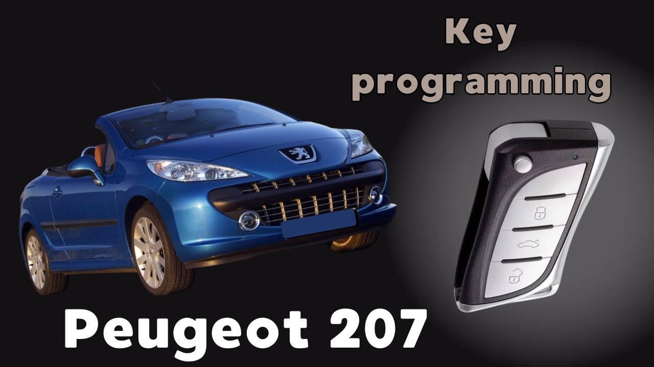 Peugeot 207 2009 key programming by Autel IM608. Add a new key. All ...