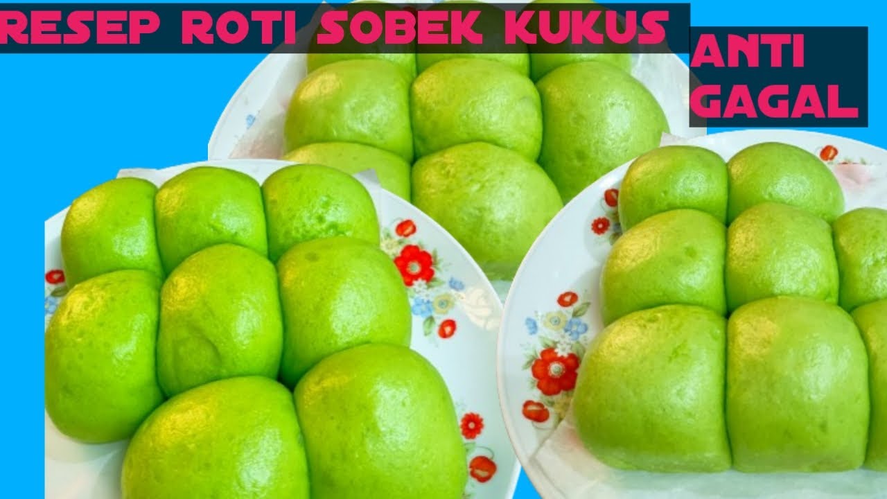 RESEP ROTI SOBEK KUKUS PANDAN - YouTube